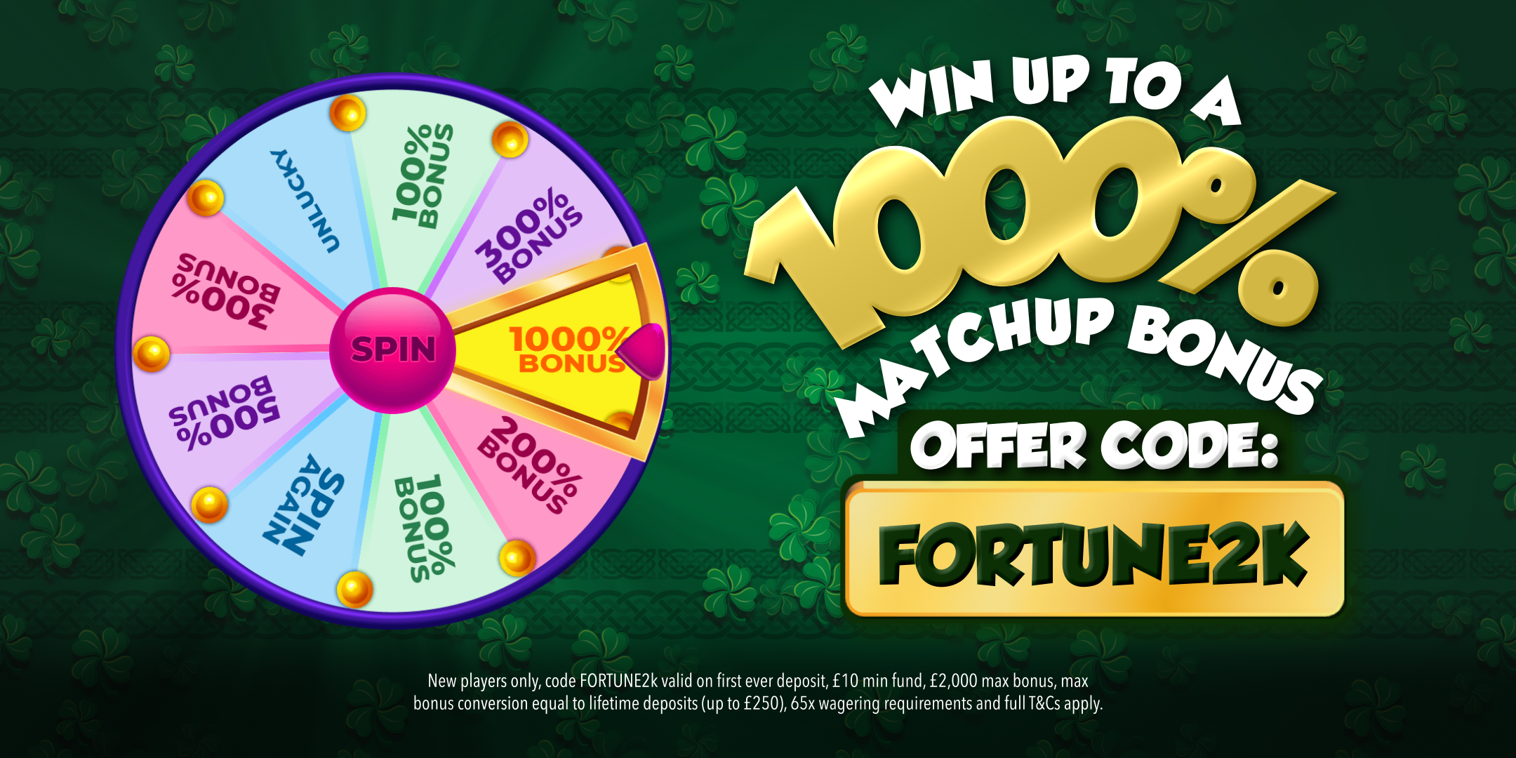 1000% Match-Up Bonus
